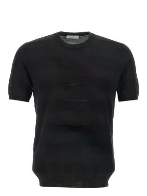 KANGRA Striped Short-sleeve T-shirt - Black
