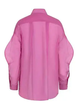 PARAMIDONNA Jade Puffed-sleeve Shirt - Pink