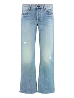 ASKK NY Frayed-hem Jeans - Blue