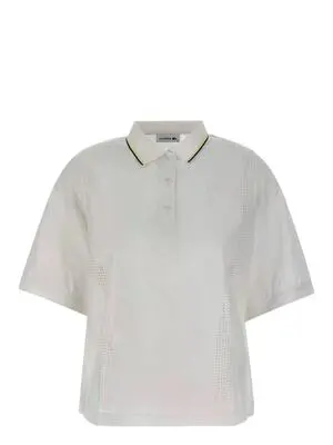 Lacoste Perforated Short-sleeve Polo Shirt - White