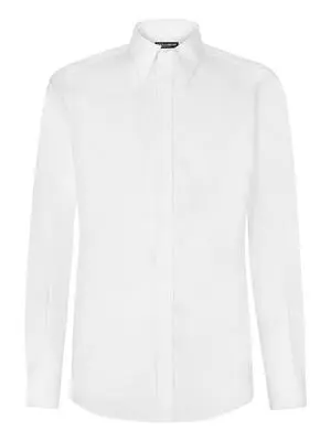Dolce & Gabbana Cotton Martini-fit Shirt - White
