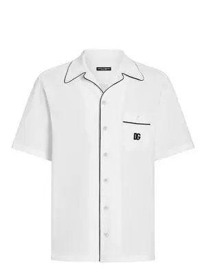 Dolce & Gabbana Hawaii Piqué Shirt - White