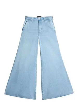 7 For All Mankind Willow Palazzo Wide Leg - Denim