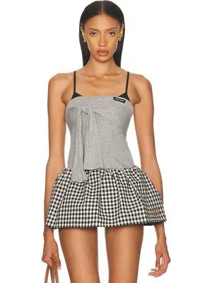 Miu Miu Strapless Top - Grigio