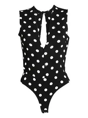 Pinko Bodysuit Viscose Elastane - Black