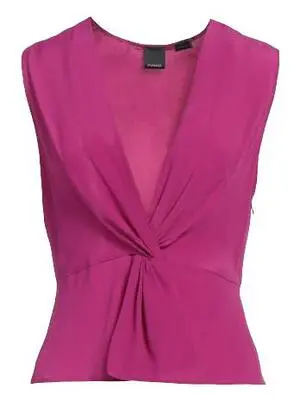 Pinko Acetate And Silk Top - Purple