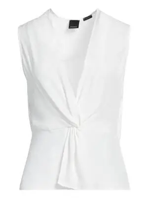 Pinko Acetate And Silk Top - White