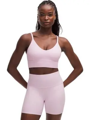 Lululemon Focuser Scoop-neck Bra Nulu - Blissful Pink