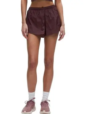 Lululemon Dolphin-hem Mid-rise Running Short - Goodnight Plum