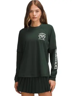 Lululemon Layered Long-sleeve T-shirt - Legacy Green/white