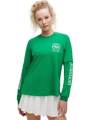 Lululemon Layered Long-sleeve T-shirt - Raceway Green/white