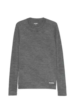 JIL SANDER Logo-print T-shirt - Grey