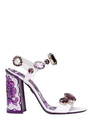 Dolce & Gabbana Rhinestone-embellished Sandals - White