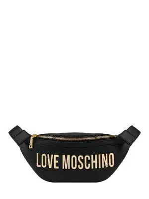 Moschino Logo-lettering Belt Bag - Black