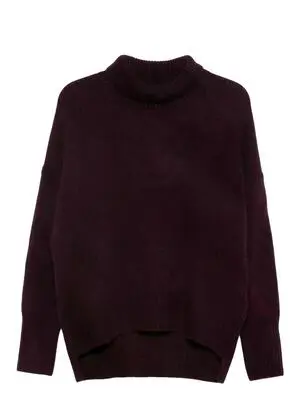 LISA YANG Cashmere High Neck Sweater - Red