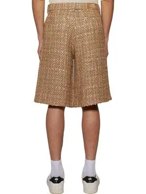Amiri Boucle Short Tan
