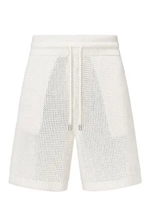 Amiri Crochet Mesh Short - Ivory