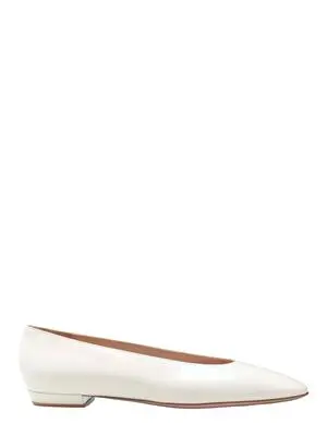 GIANVITO ROSSI Leather Ballerina Shoes - White