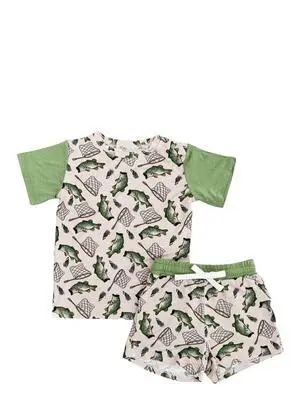 CHARLIE LOU BABY® Shorts & T-shirt Set - Green