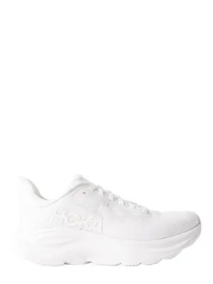 HOKA® Clifton 10 Rubber-Trimmed Jacquard Running Sneakers White