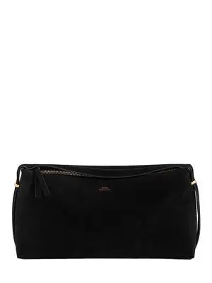 TOTEME Belted Suede Clutch - Black