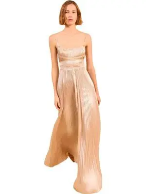 Ulla Johnson The Reine Pleated Gown - Opal