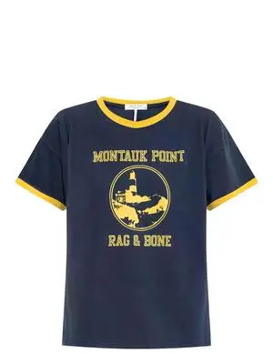 Rag & Bone Montauk Point Graphic T-shirt - Blue
