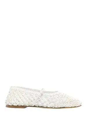 Dear Frances Balla Ballet Flats - White
