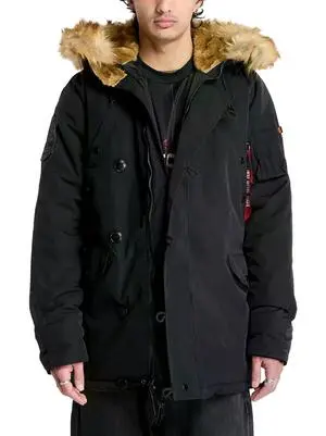 ALPHA INDUSTRIES Explorer Fur-Trimmed Parka Jacket