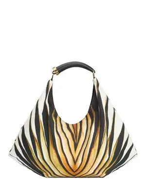 Roberto Cavalli Fang Slouchy Tote Bag - Black