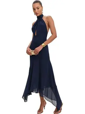 REFORMATION Mela Maxi Dress Blue