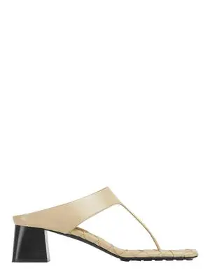 Bottega Veneta Leather Marella Sandals 45 - Neutral