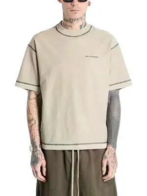 HAL STUDIOS® Contrast-stitched T-shirt - Neutrals