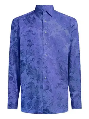 Etro Cotton Jacquard Shirt - Blue