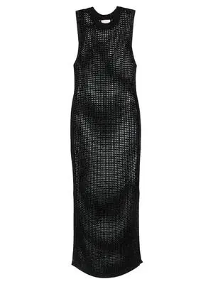 MC2 SAINT BARTH Fishnet Maxi Dress