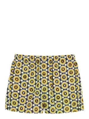 Valentino Garavani Printed Swim Shorts - Black