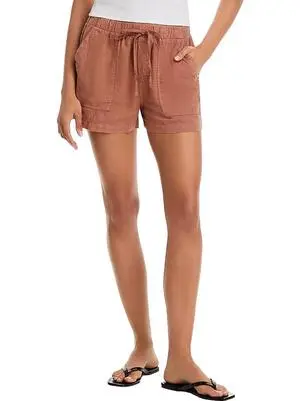 Bella Dahl Linen Drawstring Shorts - Terracotta