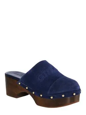 Cinq À Sept Sydney Studded Clogs - Navy