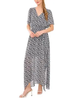 CECE DUPRAZ Smocked Maxi Dress - Night Shade