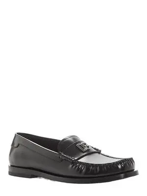 Dolce & Gabbana Logo Loafers - Black