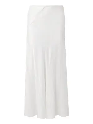 THE ROW Luce Washed-satin Maxi Skirt - Neutrals