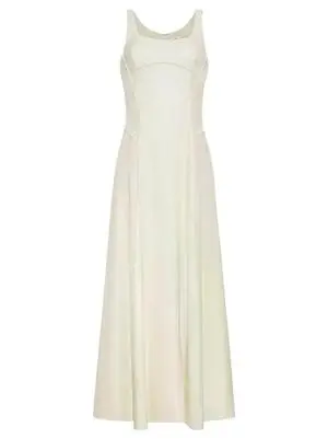 Adam Lippes Shay Midi Dress - White