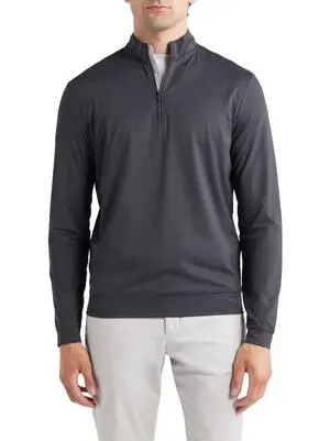 Johnnie-o Jamie Quarter Zip Black Seal