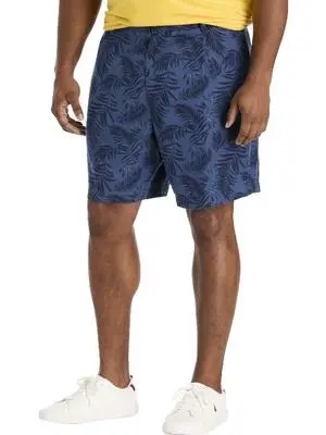 NAUTICA Big & Tall Striped Pull-on Shorts - Lapis Blue