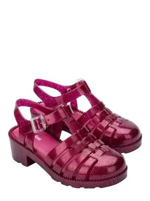 Melissa Posession Jelly Fisherman Sandal - Glitter Dark Pink