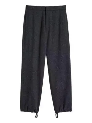 JIL SANDER Wool Flannel Trousers - Grey