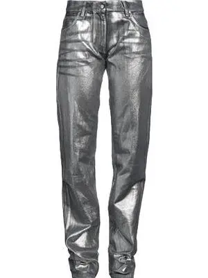 MSGM Cotton Straight-leg Jeans - Silver