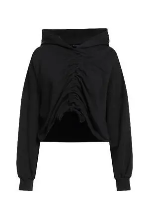 DISCLAIMER Hooded Sweatshirt With Logo And Crystals - Black