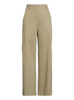 ALYSI Wide-leg Gabardine Pants - Beige