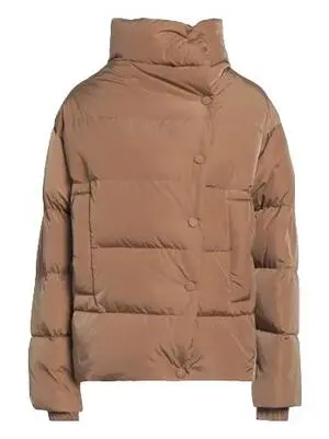 ALYSI Padded Shell Jacket - Camel